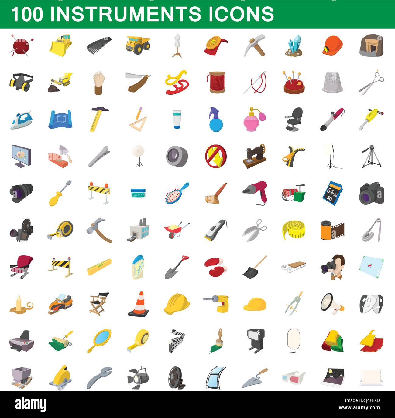 Working instruments Stock Vector Images - Alamy