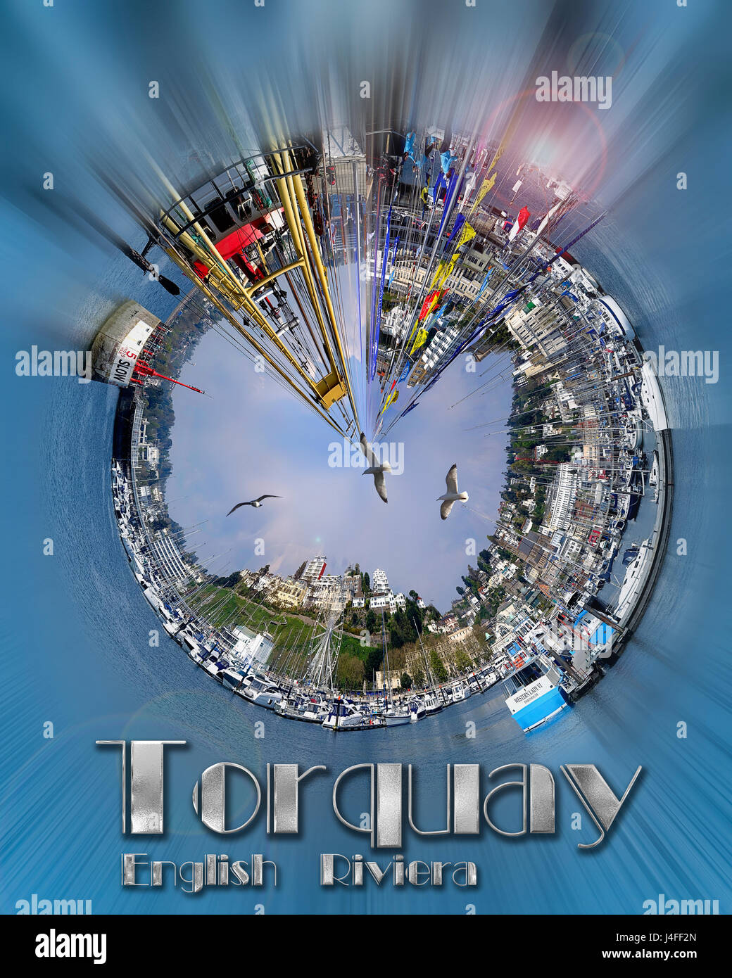 English riviera poster hi-res stock photography and images - Alamy