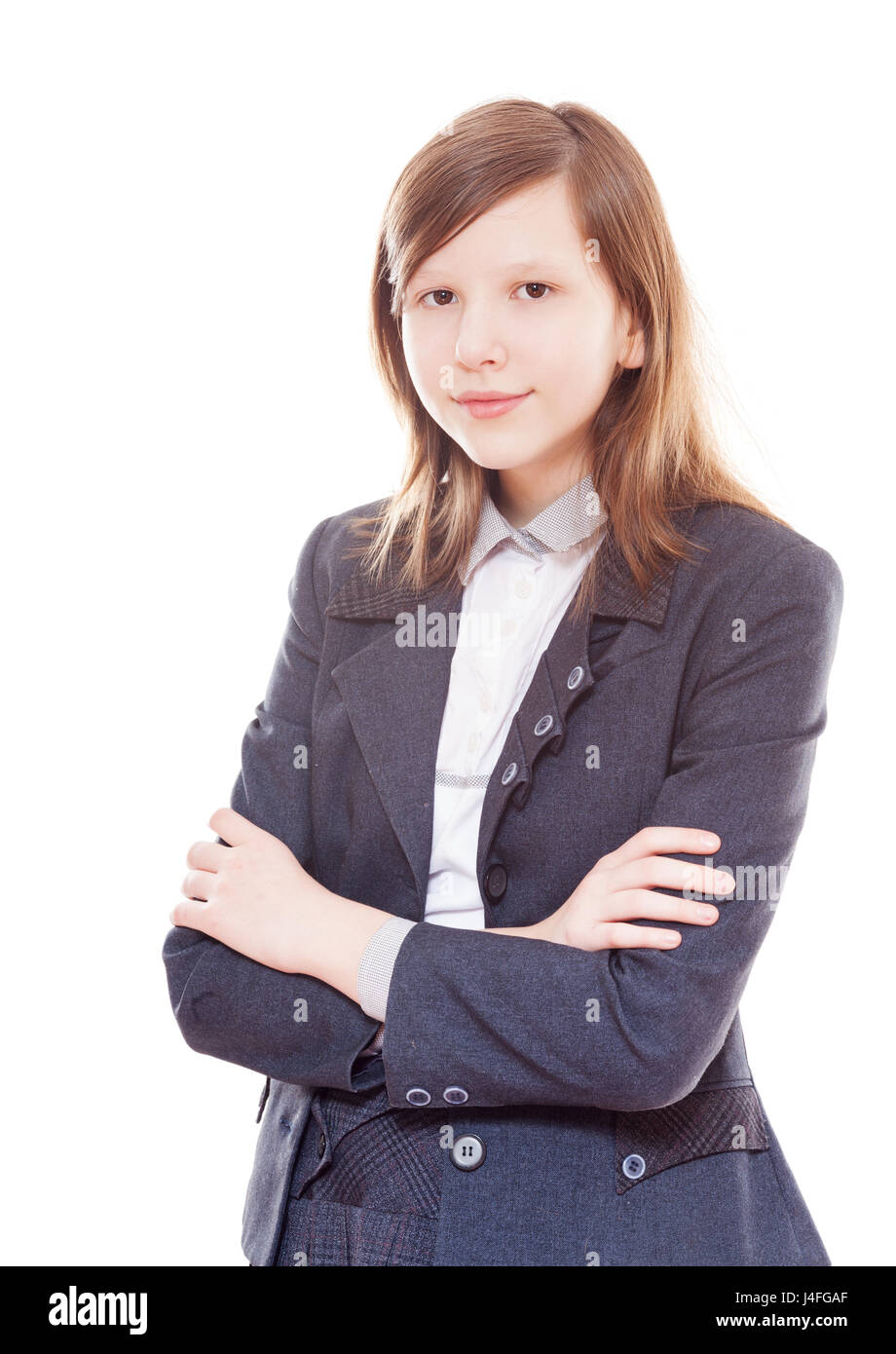 Calm and relaxed teen high school student isolated Stock Photo - Alamy