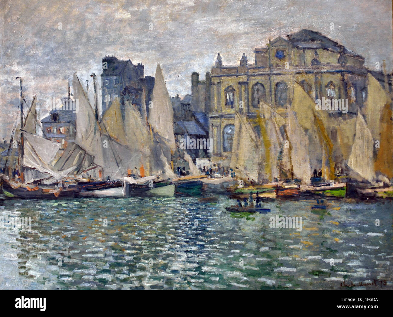 The museum at le havre 1873 by claude monet hi-res stock photography ...