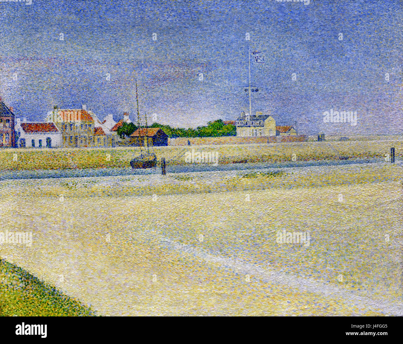 Georges seurat the channel of gravelines hi-res stock photography and ...