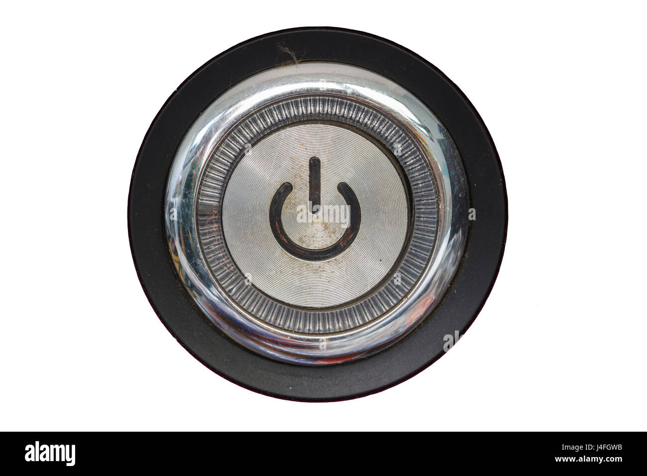 Computer power icon isolate on white background Stock Photo - Alamy