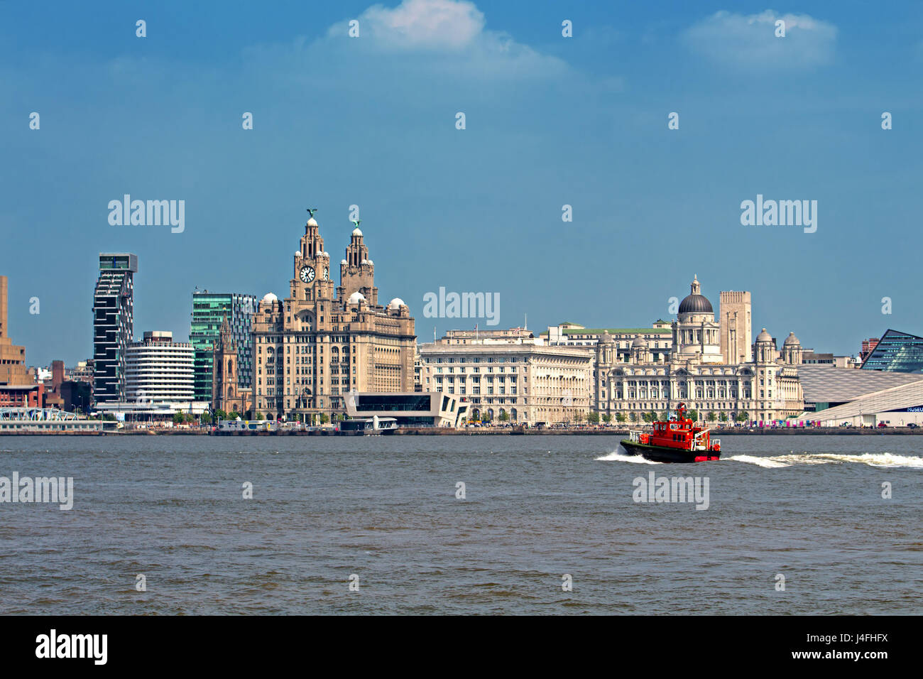 The Liverpool Pilot boat Dunlin on the River Mersey Stock Photo - Alamy