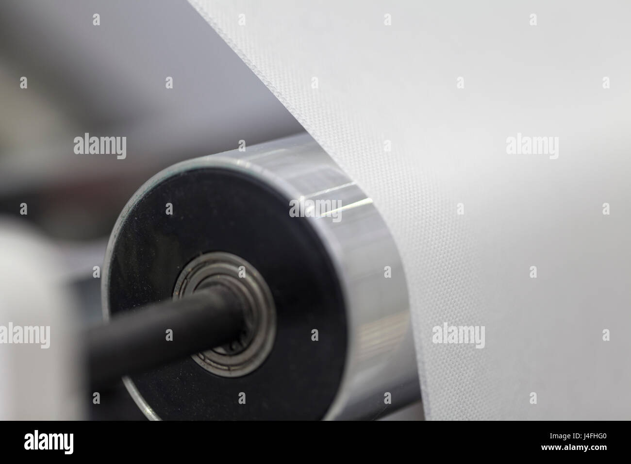 production on paper roll machine, close up Stock Photo - Alamy