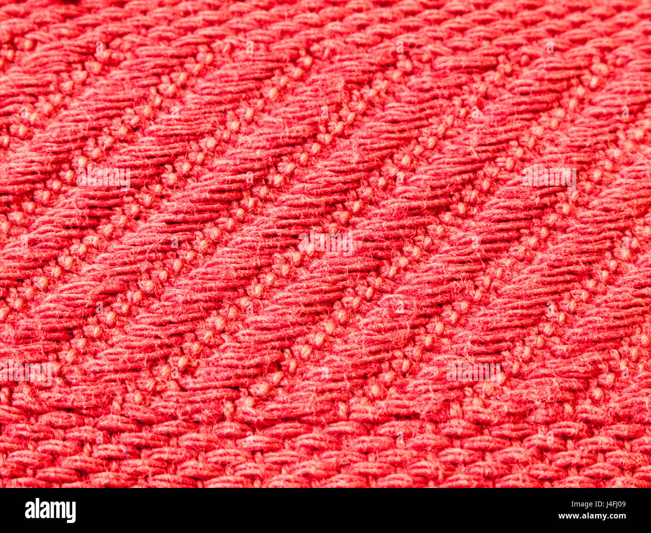 macro close up studio fabric red cotton wool close up texture Stock ...