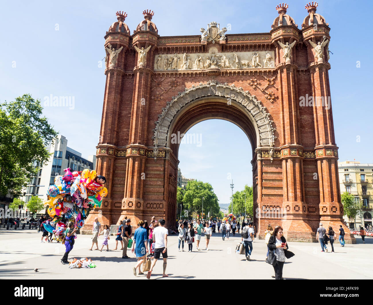 Arc de Triomf, Barcelona, Spain Stock Photo - Alamy
