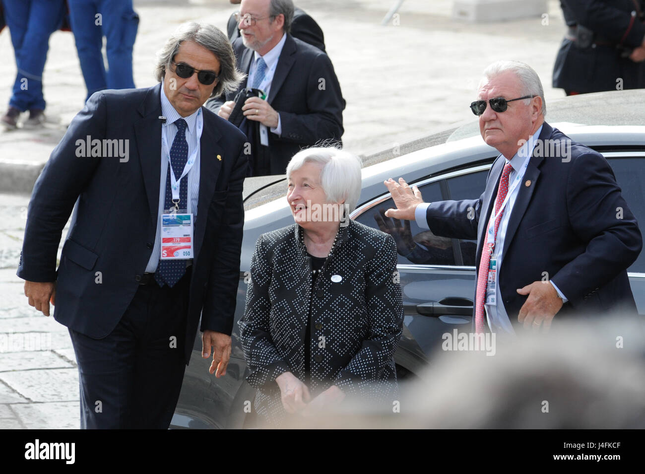 Bari, Italy. 12th May, 2017. US Federal Reserve Chair Janet Yellen ...