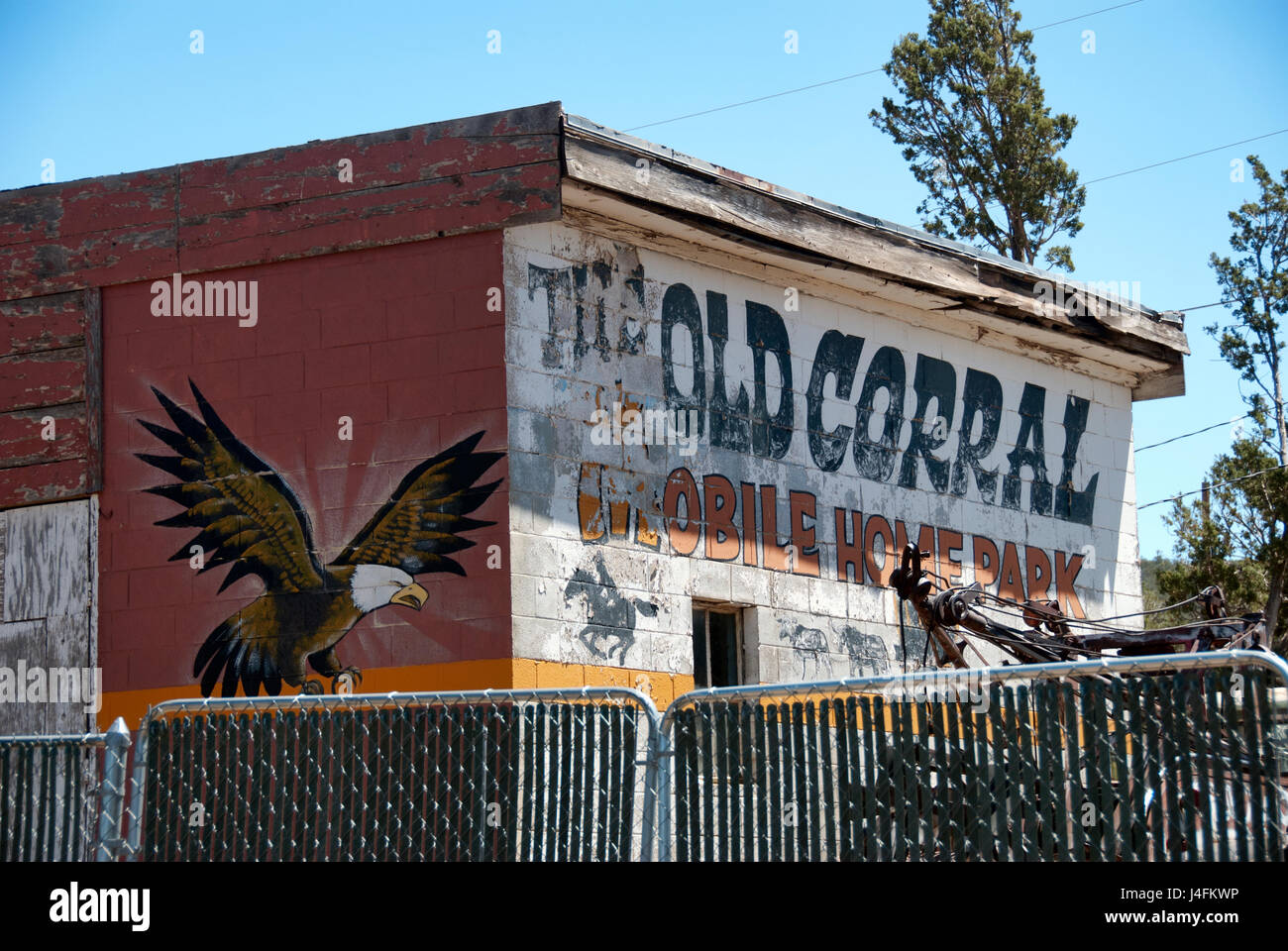The Old Corral Stock Photo - Alamy