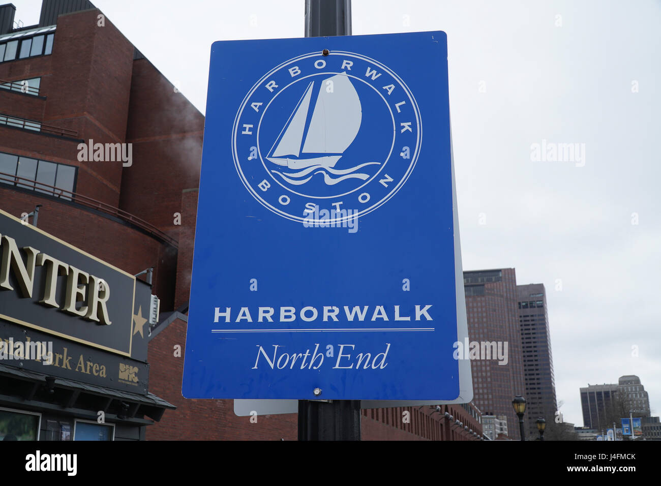 Boston Harborwalk at North End - BOSTON , MASSACHUSETTS Stock Photo - Alamy