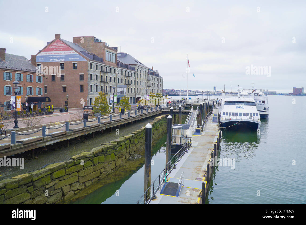 Boston Harborwalk at North End - BOSTON , MASSACHUSETTS Stock Photo - Alamy