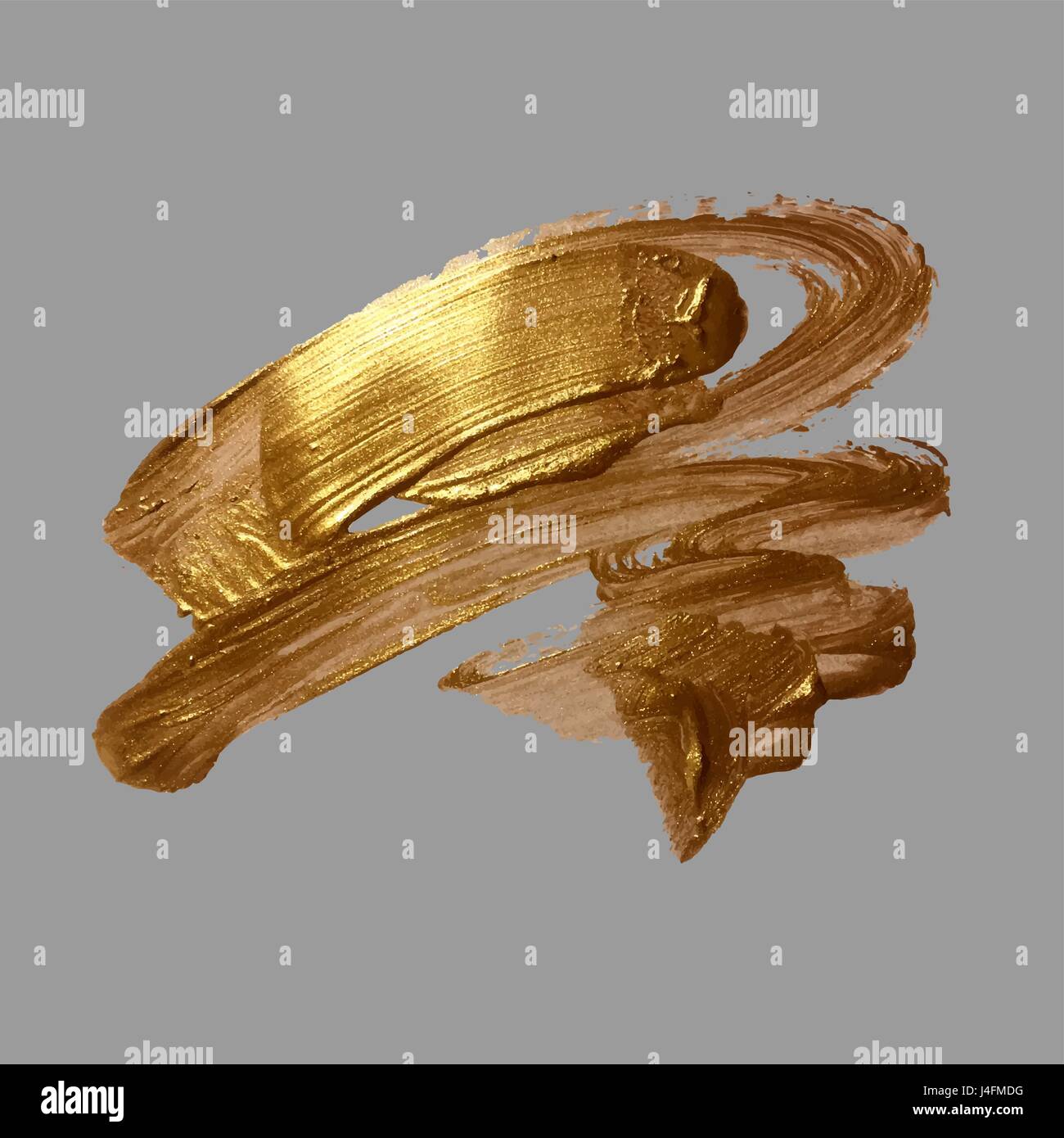 hand drawing gold brush stroke Stock Vector Image & Art - Alamy