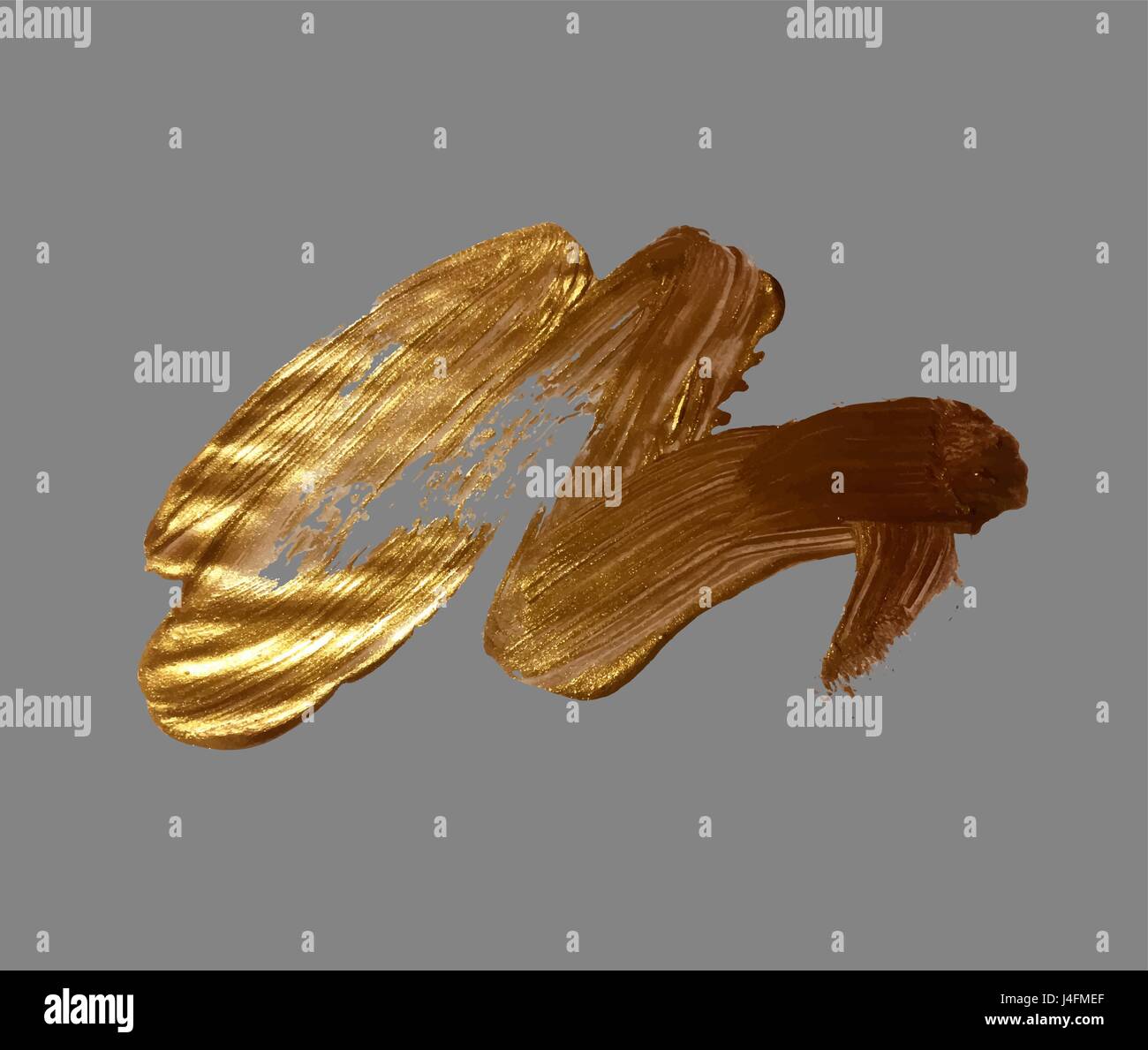 hand drawing gold brush stroke Stock Vector Image & Art - Alamy