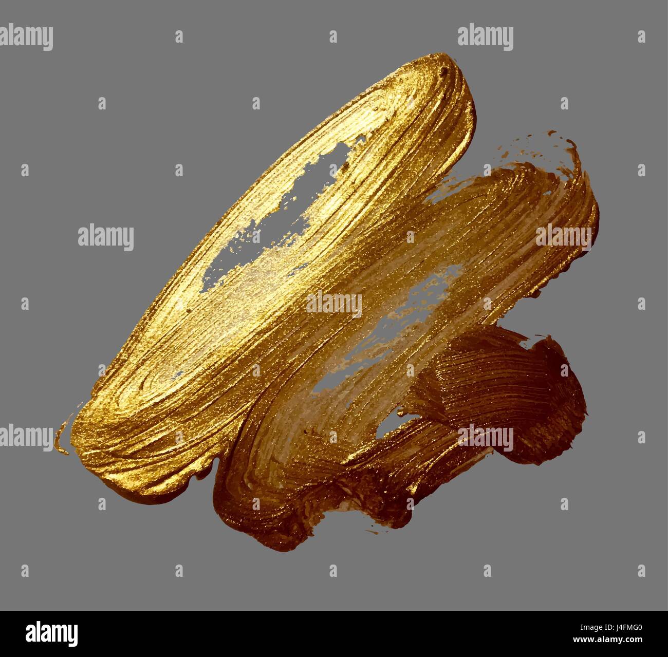 hand drawing gold brush stroke Stock Vector Image & Art - Alamy