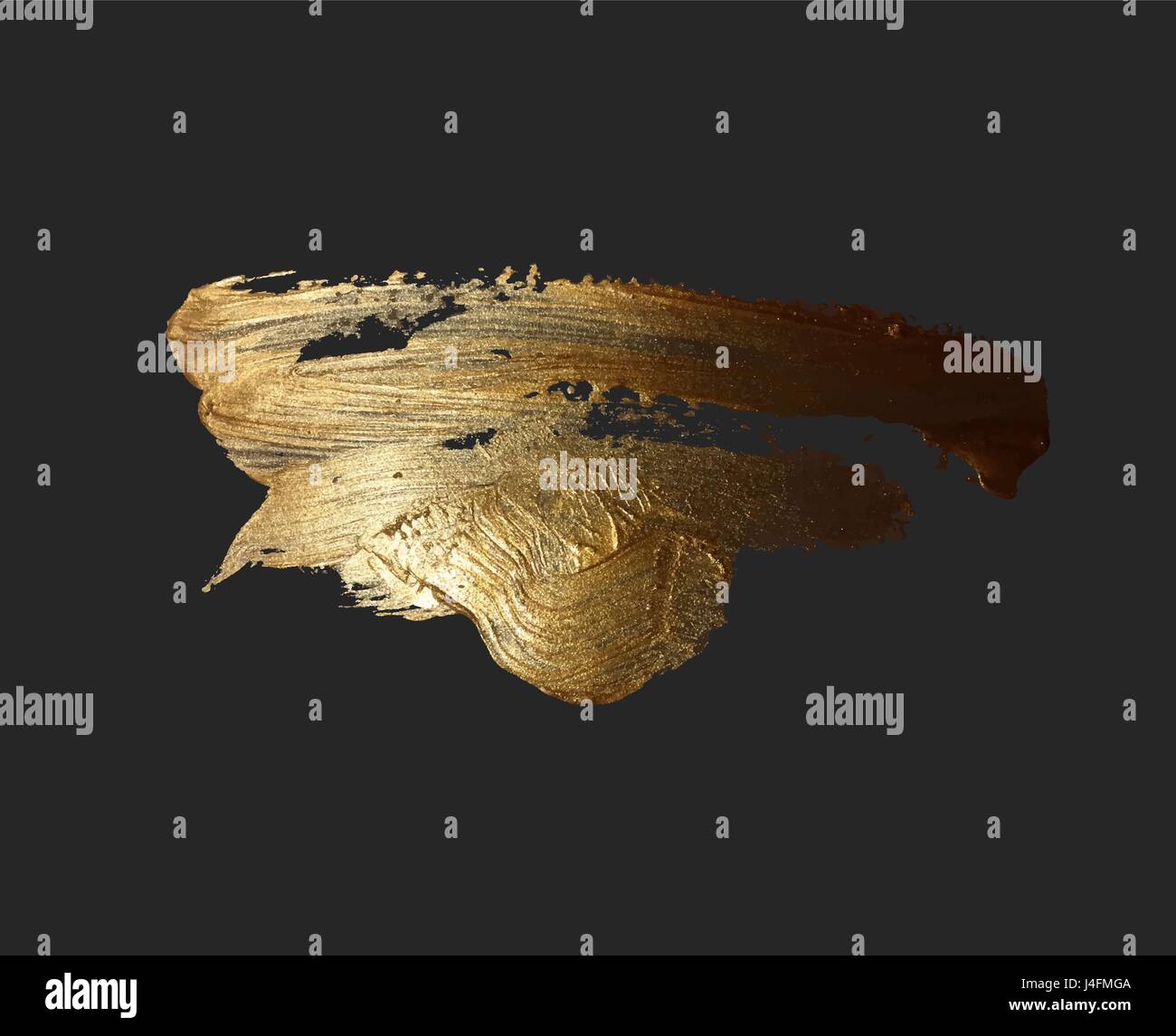 hand drawing gold brush stroke Stock Vector Image & Art - Alamy