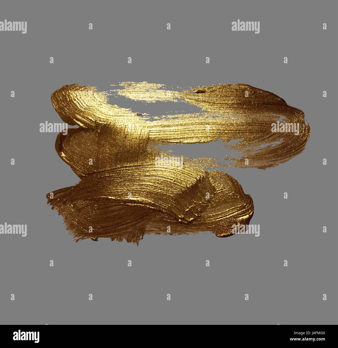 Abstract gold brush stroke Stock Vector Images - Alamy