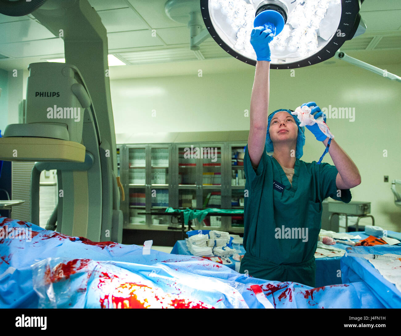 Airman Megan Dunlap, a surgical technician with the 96th Surgical ...