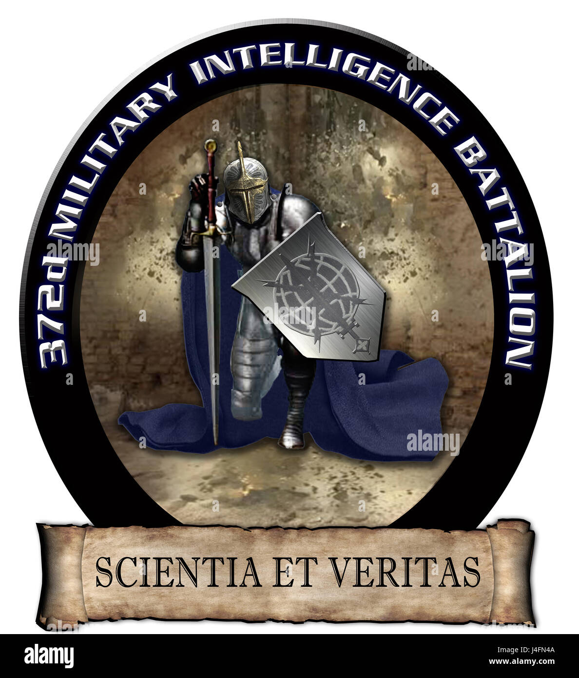 Logo representing the 372d Intelligence Battalion, a unit responsible ...