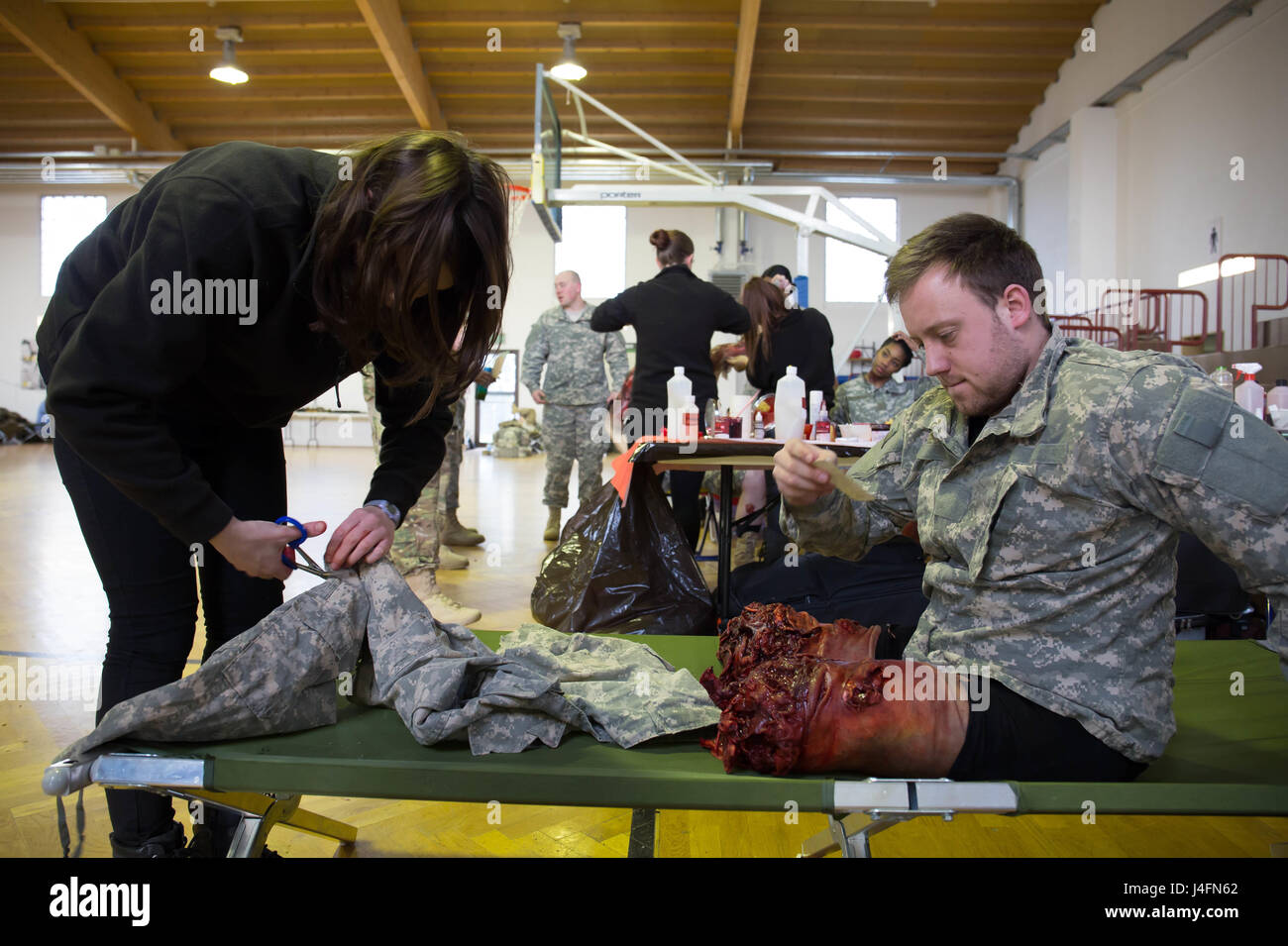 Ryan Goodman, an actual double aputee and Casualty actor with Trauma FX ...