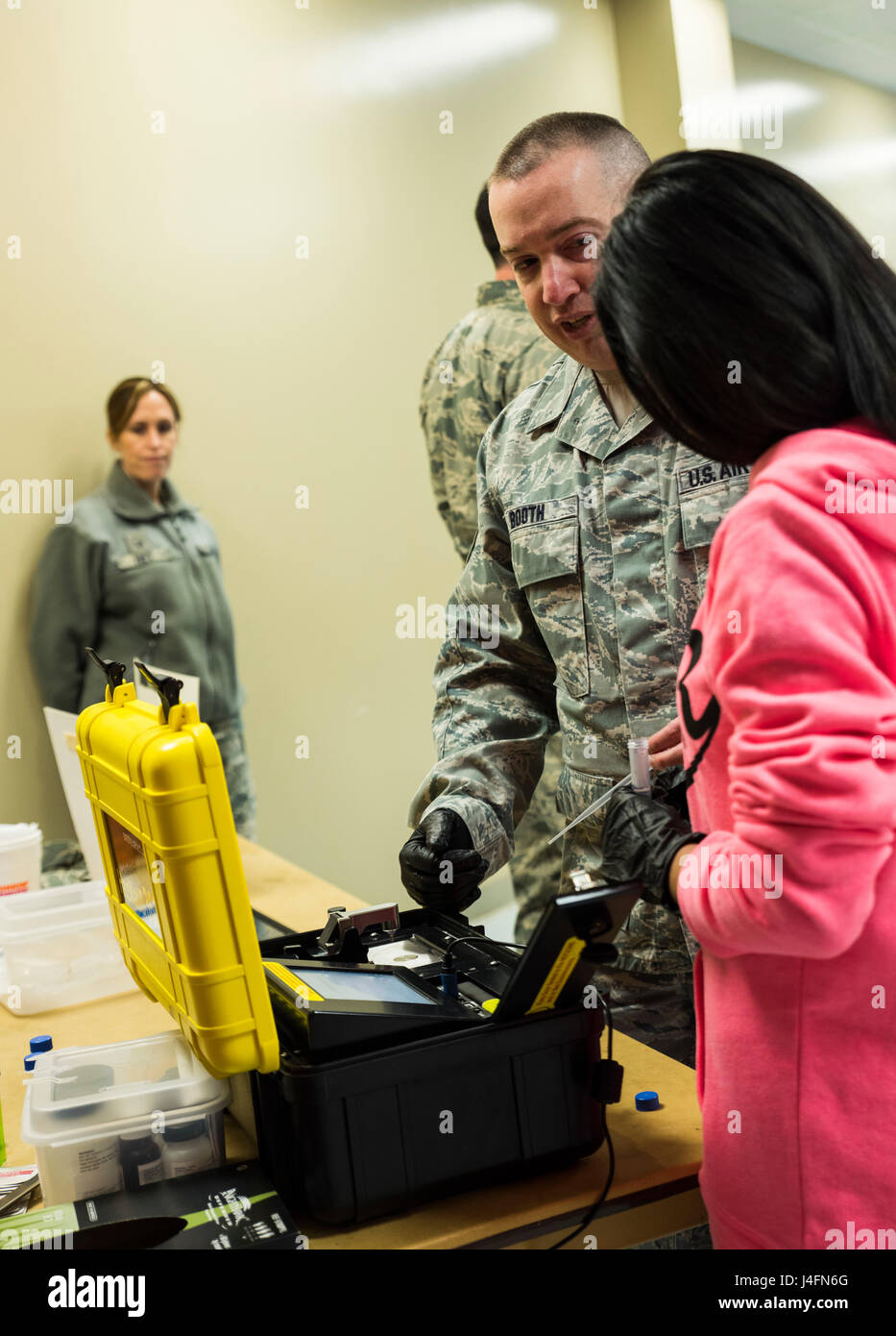 Tech. Sgt. Timothy Booth, 188th Medical Group bioenvironmental engineer ...