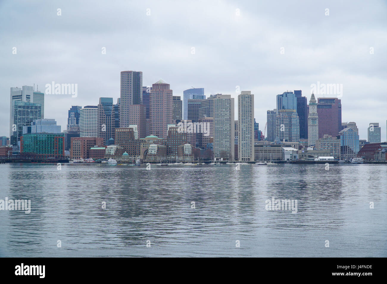 Skyline of Boston - view from Boston Harbor - BOSTON , MASSACHUSETTS ...