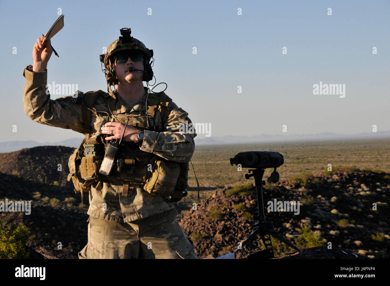 U.S. Air Force Tactical Air Control Party Airman with the 181st ...