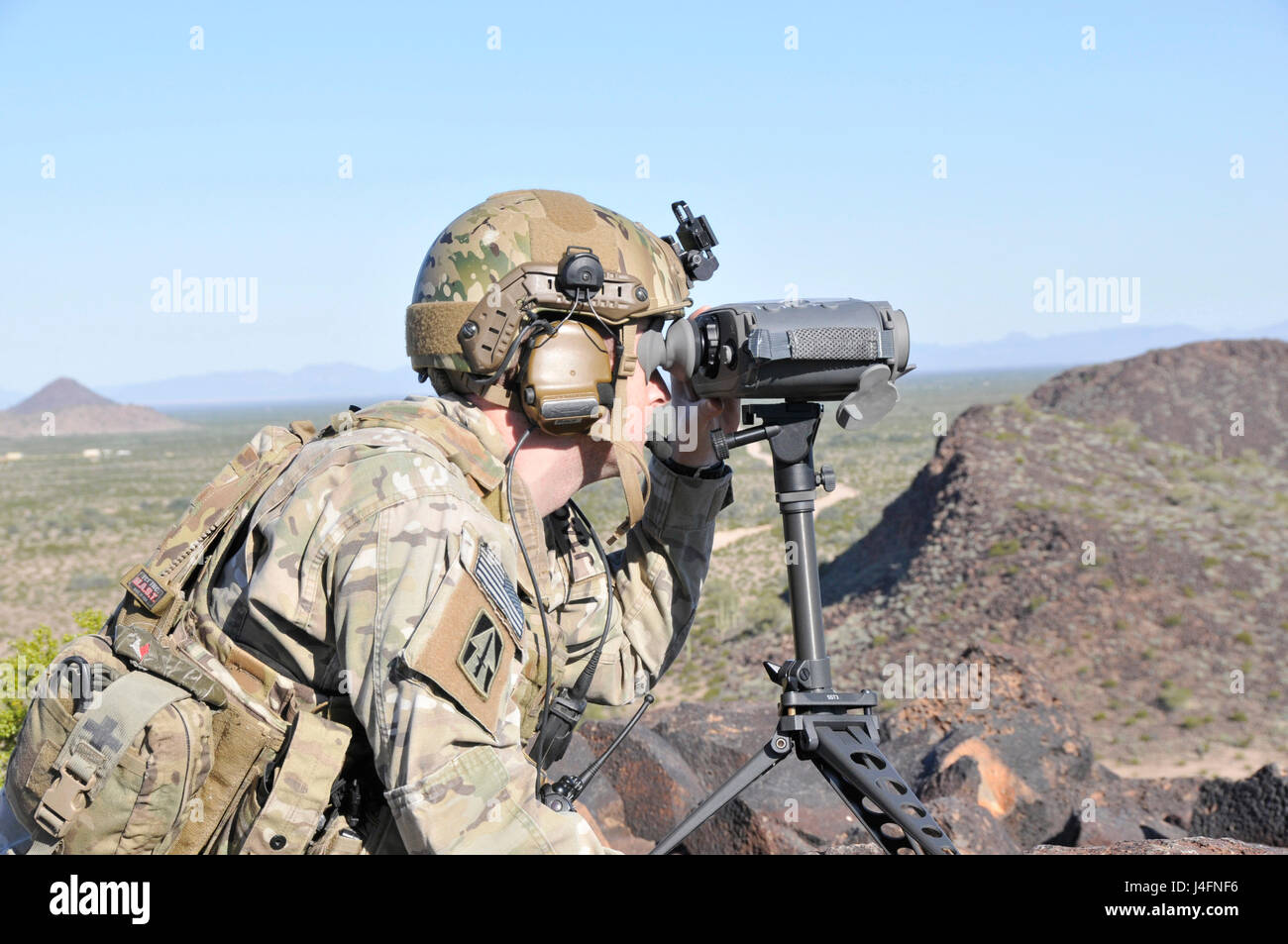 U.S. Air Force Tactical Air Control Party Airman with the 181st ...