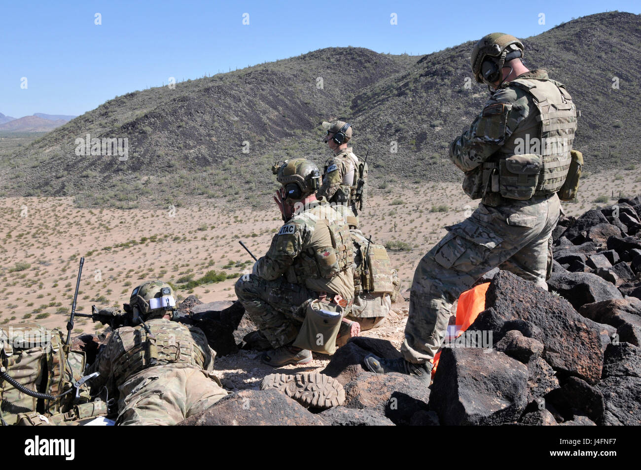 U.S. Air Force Tactical Air Control Party Airmen with the 181st ...