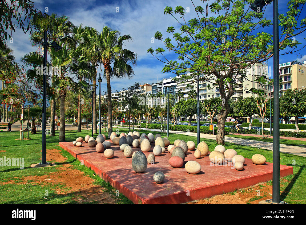 "Gennisi" ("Gennesis") artwork by Maria Kyprianou at the sculpture park ...