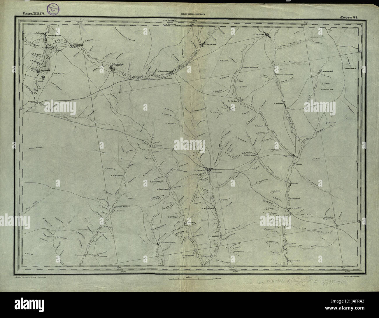 Shubert map R24L21 Stock Photo - Alamy