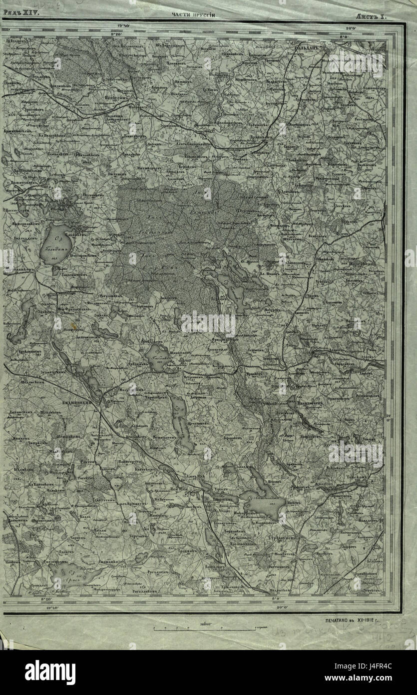 Shubert map R14L01 Stock Photo - Alamy
