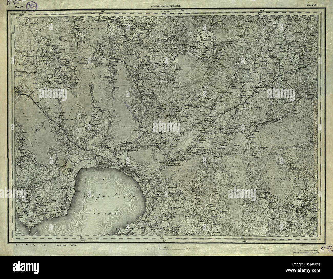 Shubert map R05L04 Stock Photo - Alamy