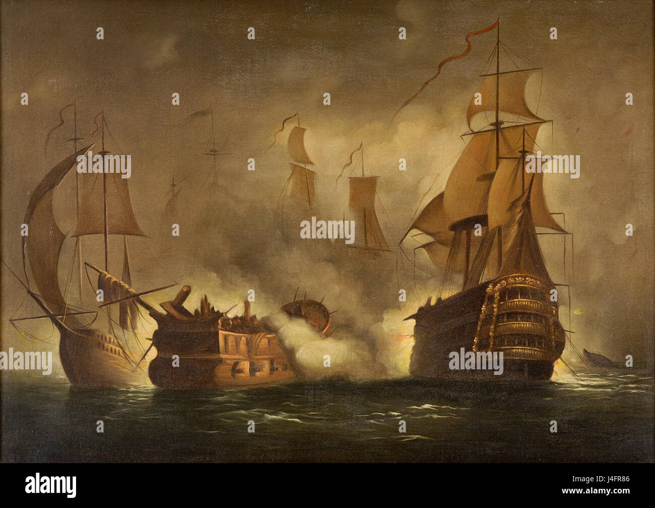 Naval warfare depiction hi-res stock photography and images - Alamy