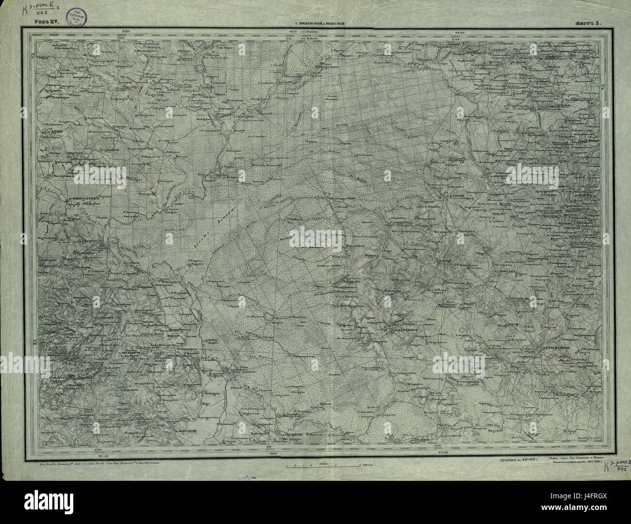 Shubert map R15L05 Stock Photo - Alamy