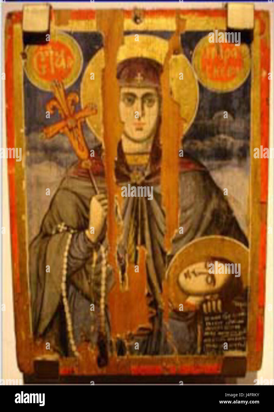 The 1898 icon of St. Paraskeva from Pezovo, painted by Yosif Radev ...