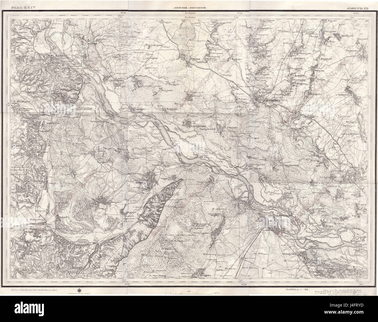 Shubert map R24L10 Stock Photo - Alamy