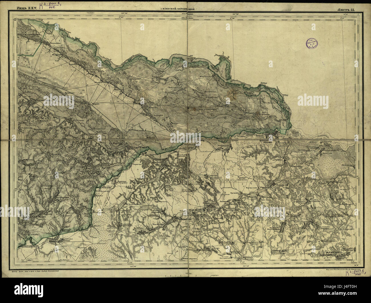 Shubert map R25L11 Stock Photo - Alamy