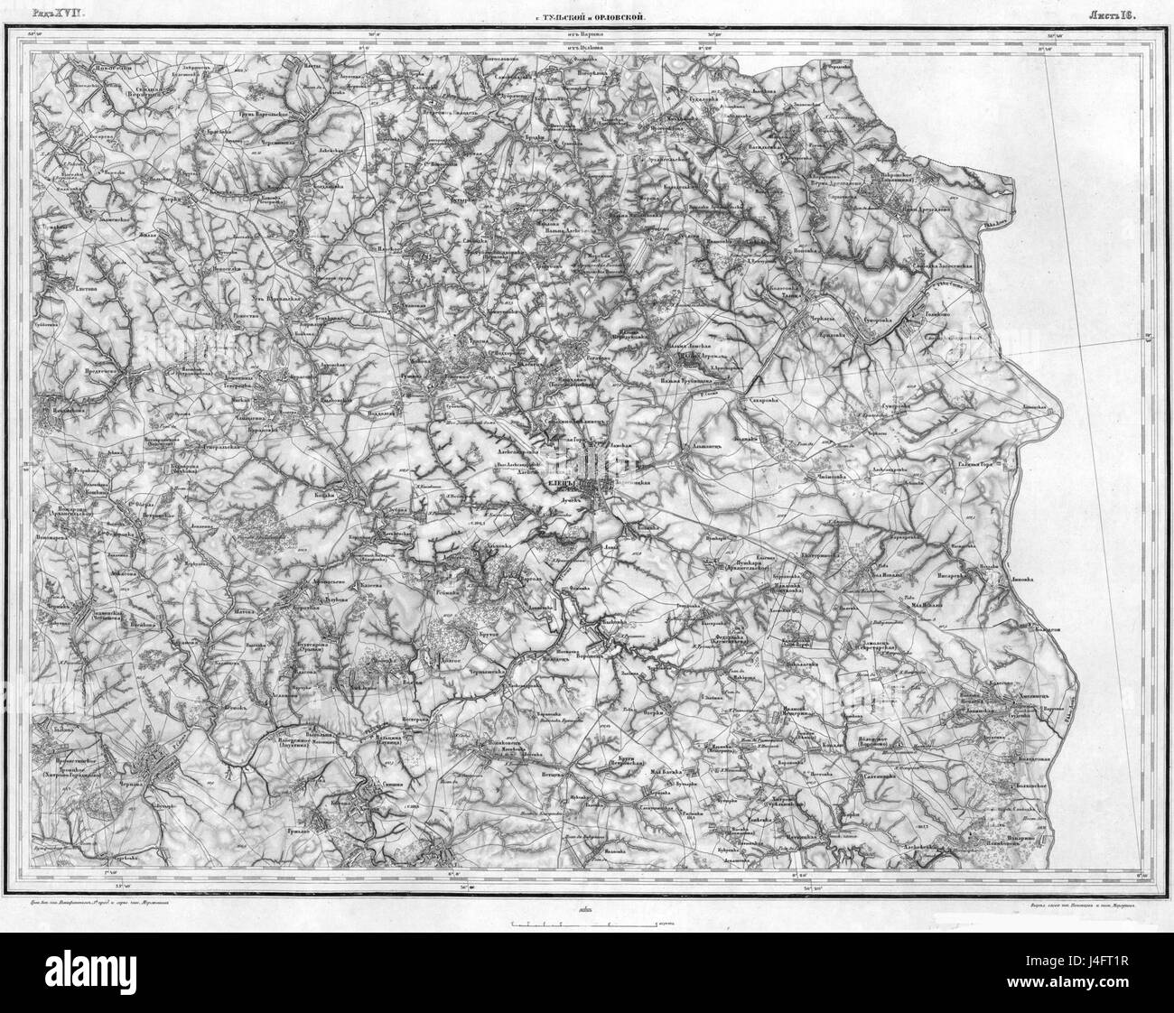 Detailed antique map Black and White Stock Photos & Images - Alamy