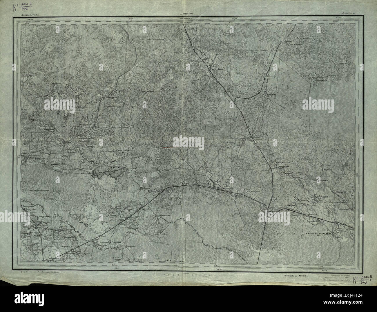 Shubert map R18L05 Stock Photo - Alamy