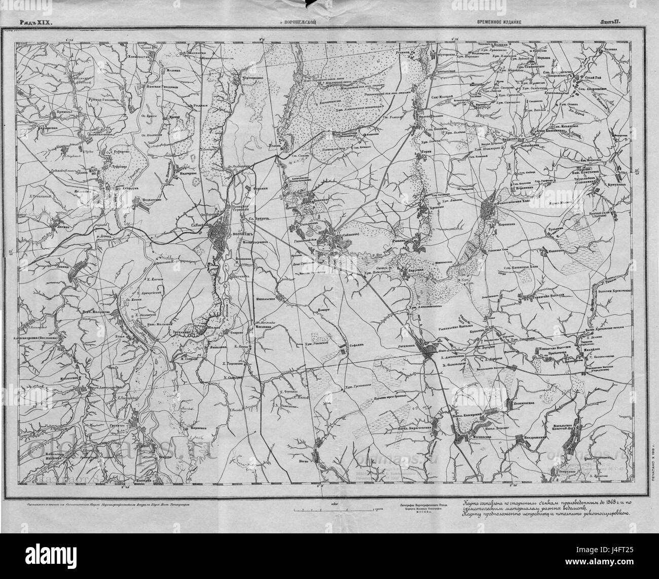 Shubert map R19L17 Stock Photo - Alamy