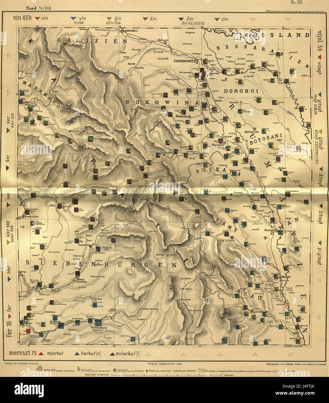 Sprachatlas Weigand 32 is a linguistic atlas that documents the ...