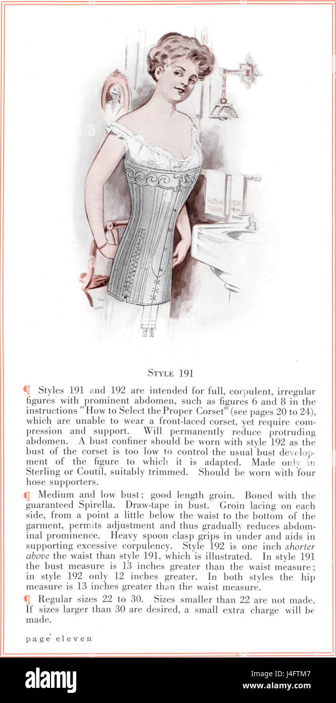 The Spirella Corsets catalog from 1913 highlights fashion trends and ...