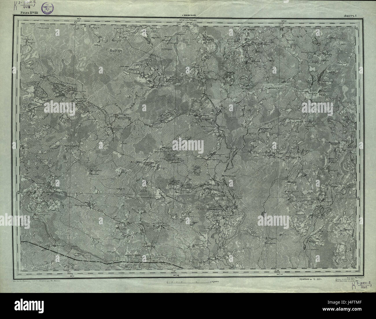 Shubert map R18L07 Stock Photo - Alamy