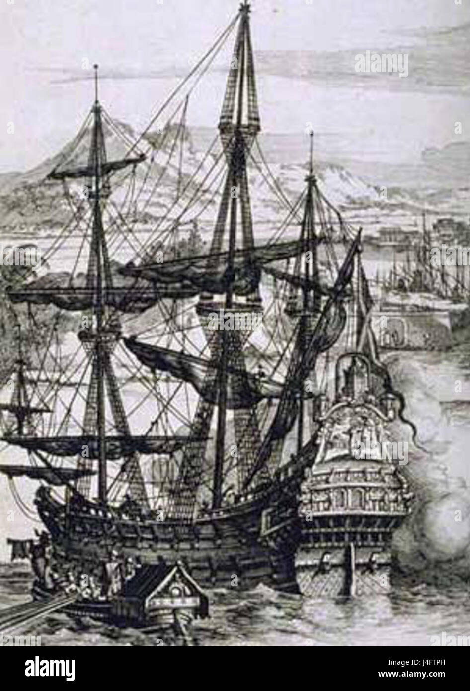 Spanish galleon illustration hi-res stock photography and images - Alamy