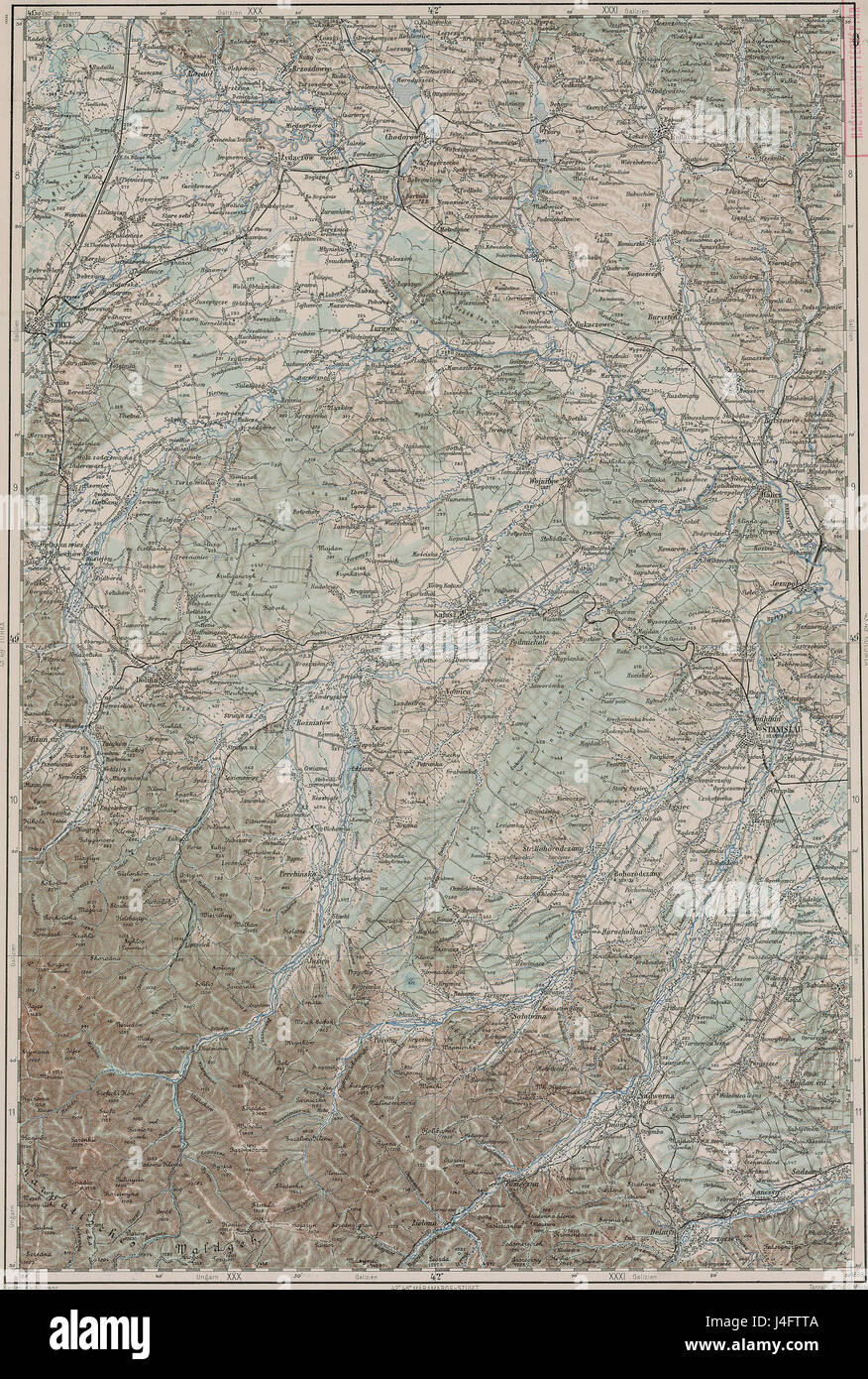 Map of stanislaus hi-res stock photography and images - Alamy