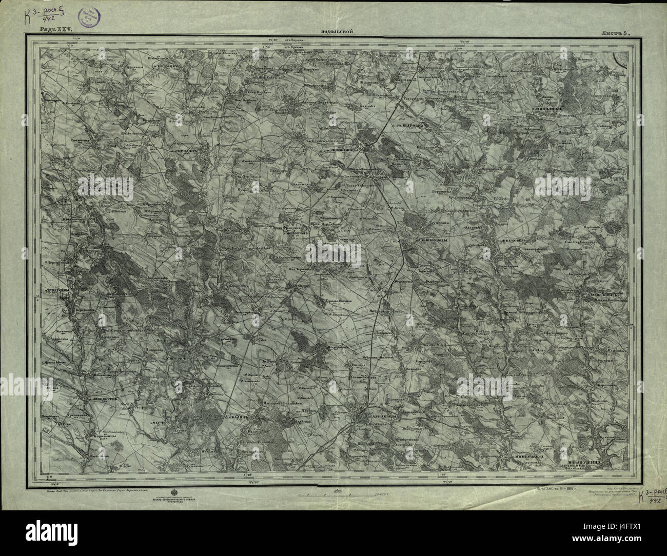 Shubert map R25L05 Stock Photo - Alamy