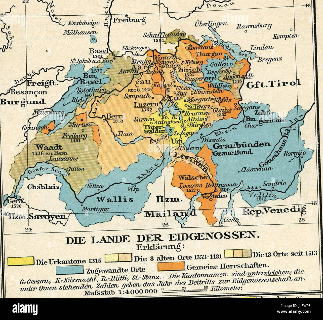 Svizzera map hi-res stock photography and images - Alamy