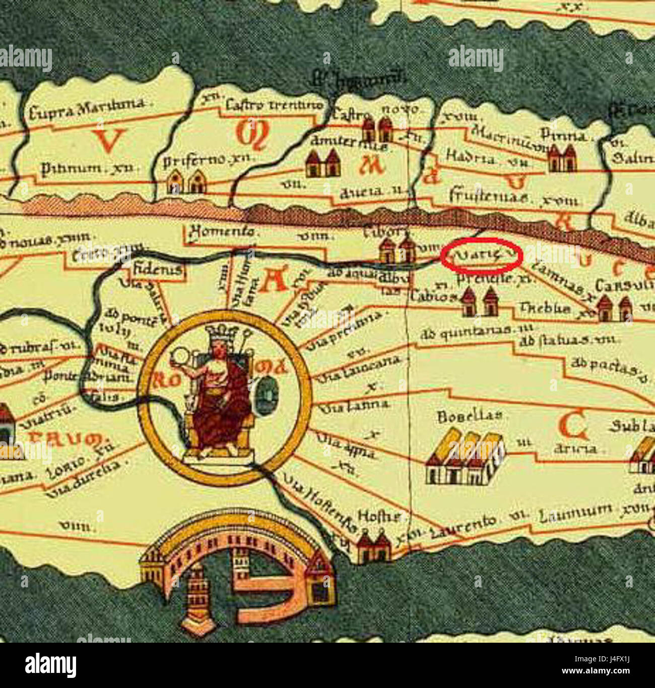 The Tabula Peutingeriana is a Roman road map that illustrates the vast ...