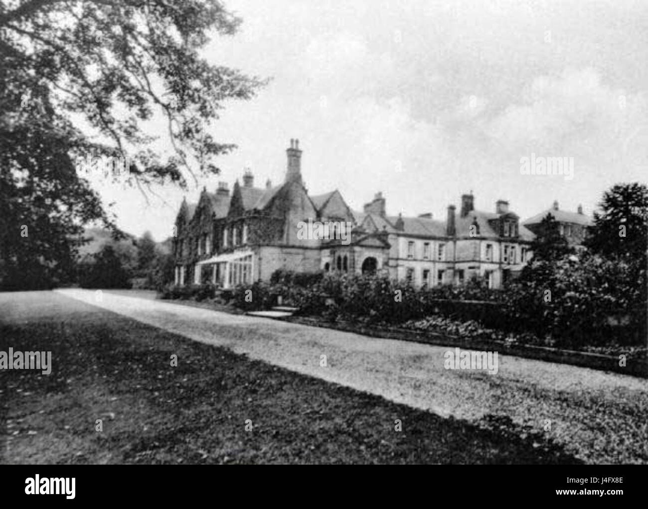Stancliffe Hall 1900 Stock Photo - Alamy