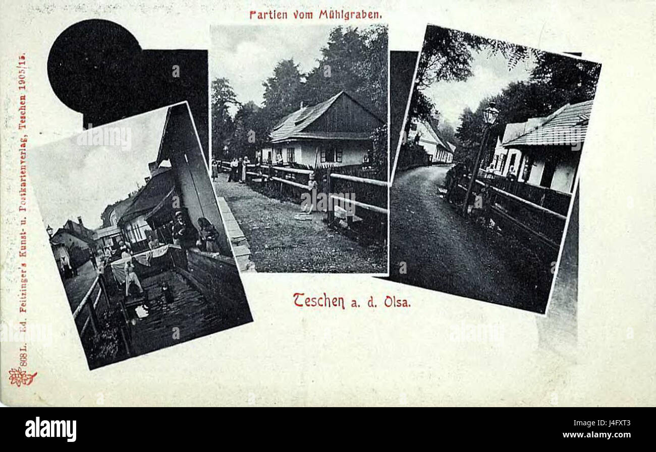 Ancient teschen map hi-res stock photography and images - Alamy