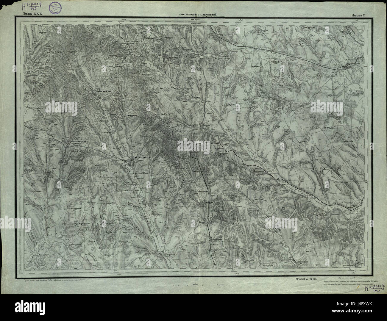 Shubert map R30L07 Stock Photo - Alamy